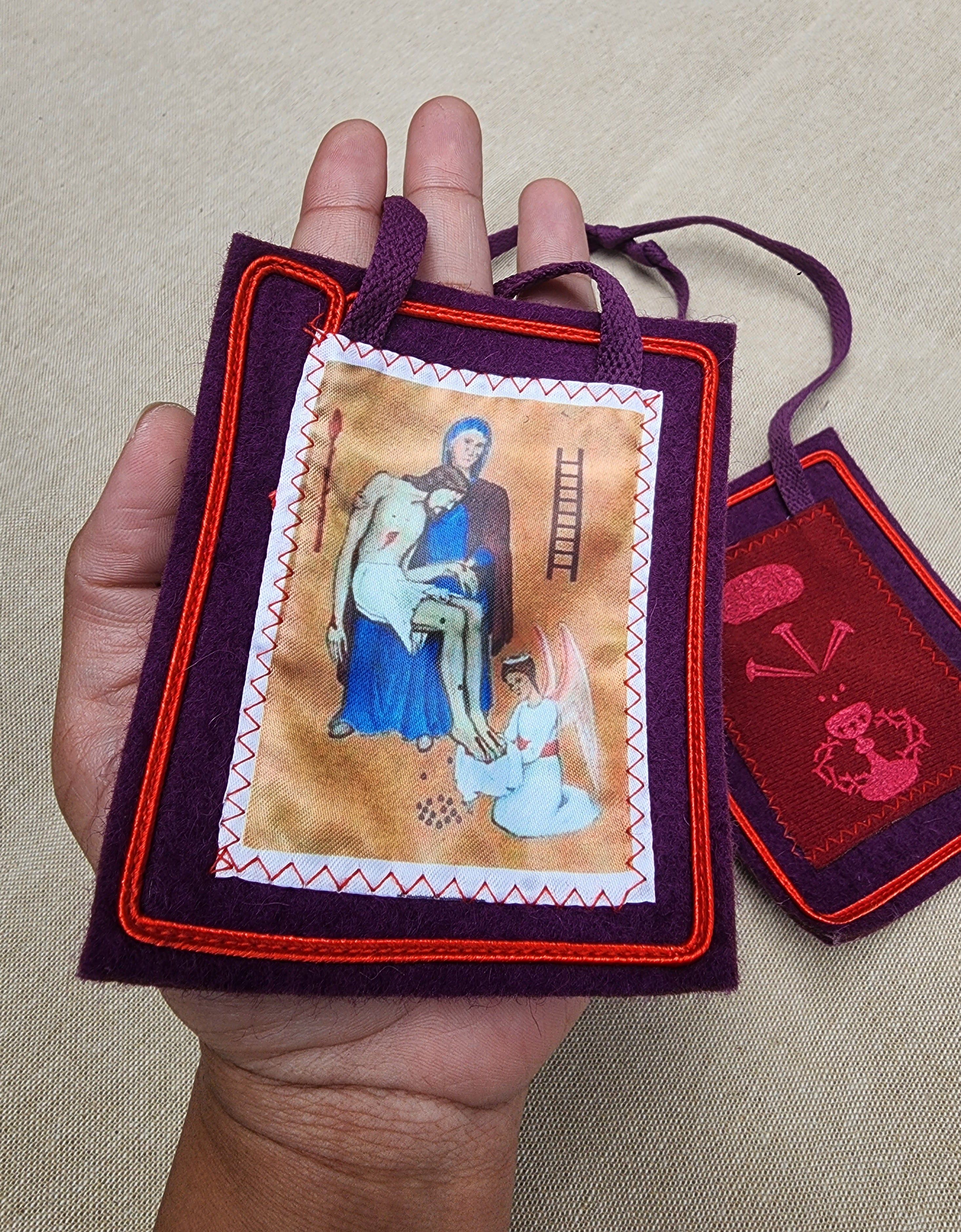 Purple Scapular of Benediction | Catholic Sacramental – Mother & Refuge